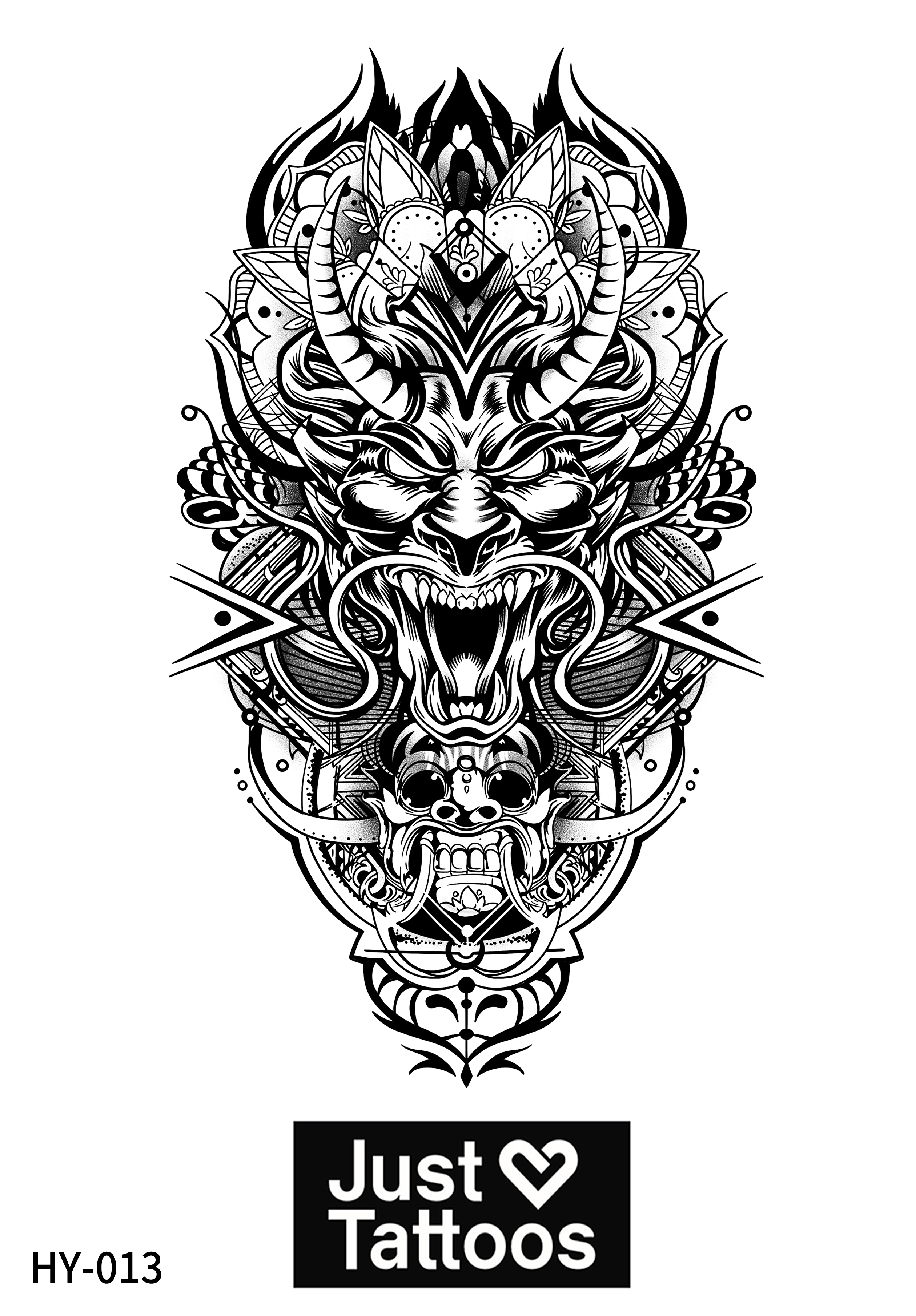 Demon/Oni Traditional Art – Just Tattoos